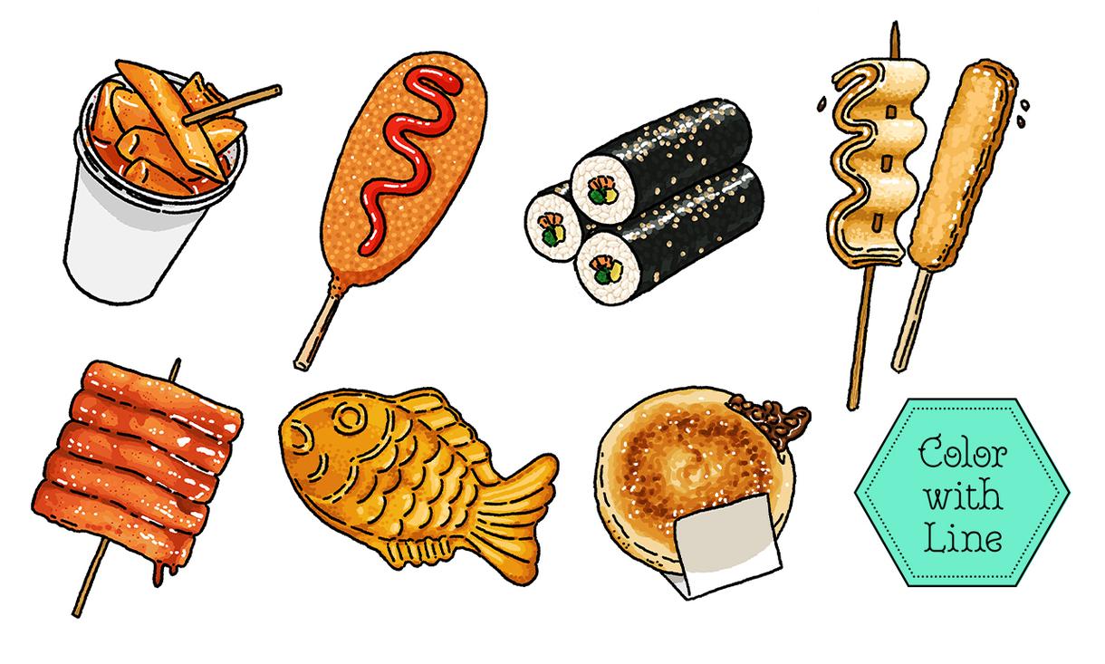 美味しそうな食べ物イラスト描きます お店のメニューにご利用いただけます、最短1日で提供 | イラスト作成 | ココナラ