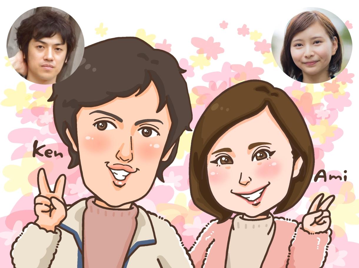 即日対応可！1名様2500円〜似顔絵をお描きします 似てる！ポップで可愛い画風が特徴です♡ | 似顔絵作成 | ココナラ