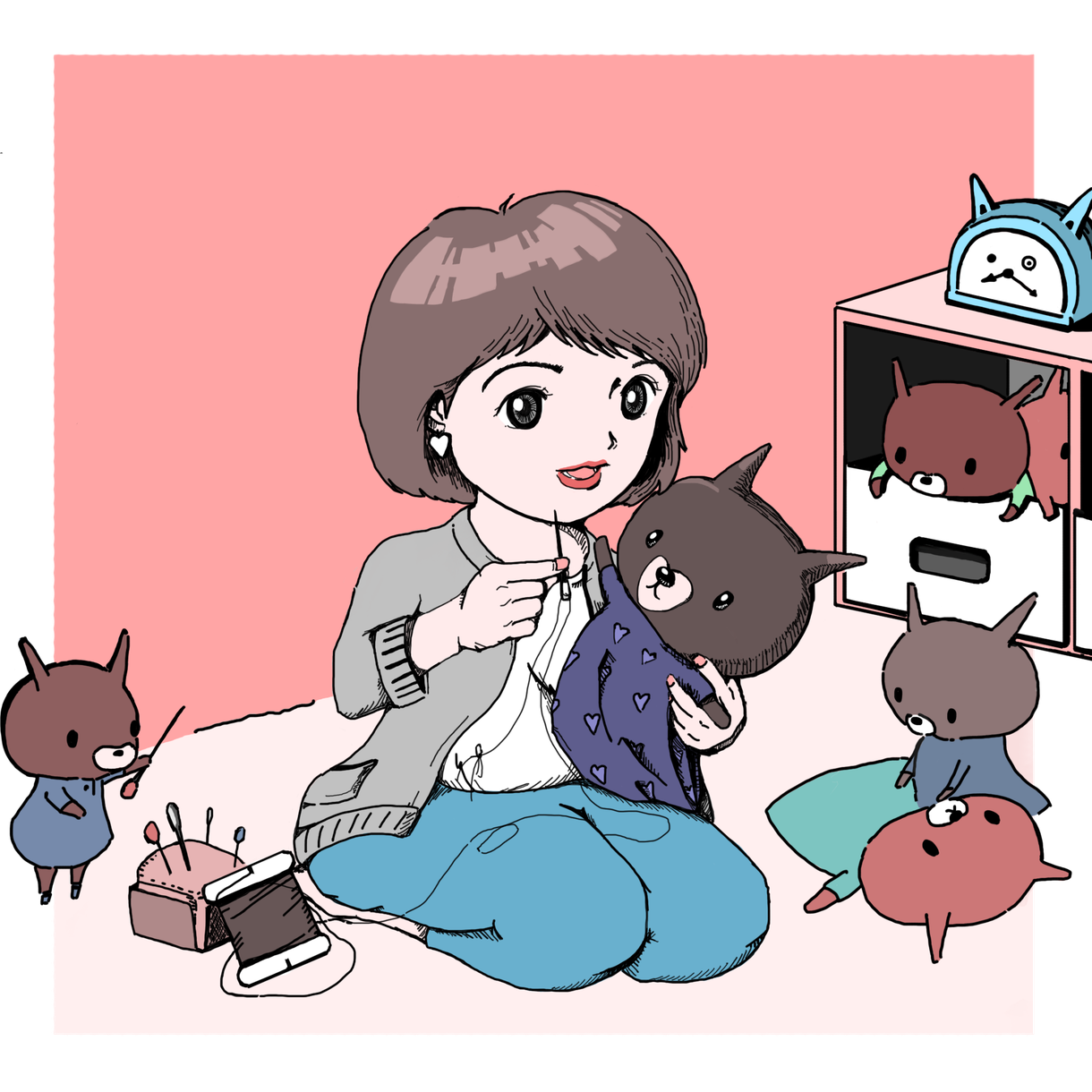 可愛いキャラクターイラストをつくります SNSなどで利用できるイラストを提供いたします。｜イラスト作成 | ココナラ