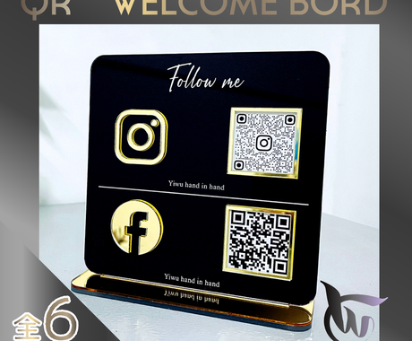 SNS用QRコードボード作成します 店舗さんやショップのSNS拡大におしゃれなQRコードポップ | メニュー・POPデザイン | ココナラ